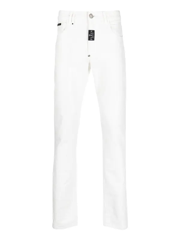 Philipp Plein Straight-leg Jeans - White