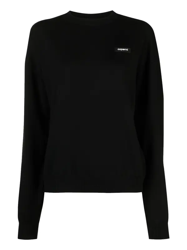 Coperni Logo-print Long-sleeve Jumper - Black
