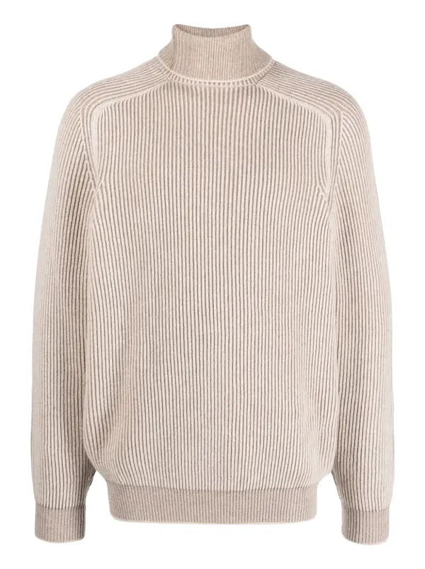 Sease Roll-neck Cashmere Jumper - Neutrals