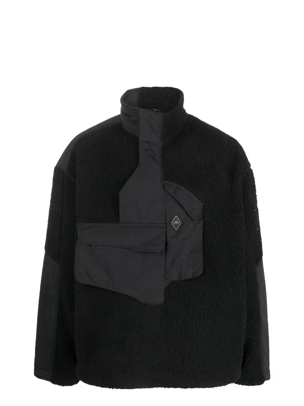 A-COLD-WALL* Bonded Axis Panelled Fleece Jacket - Black