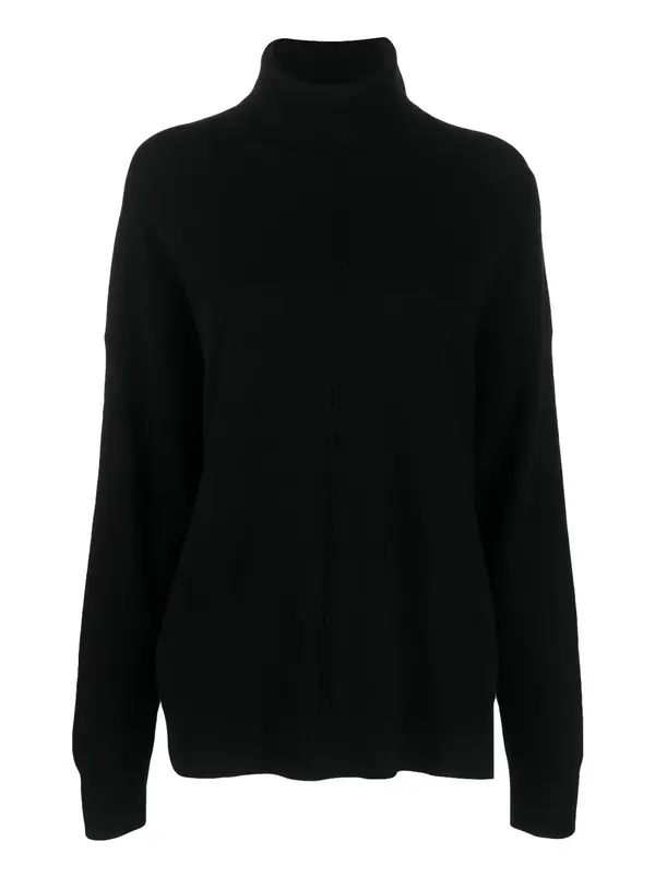 Chinti & Parker High-neck Knit Jumper - Black
