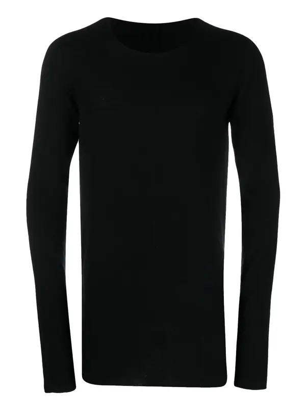 ISAAC SELLAM EXPERIENCE Distressed-detail Cashmere Jumper - Black