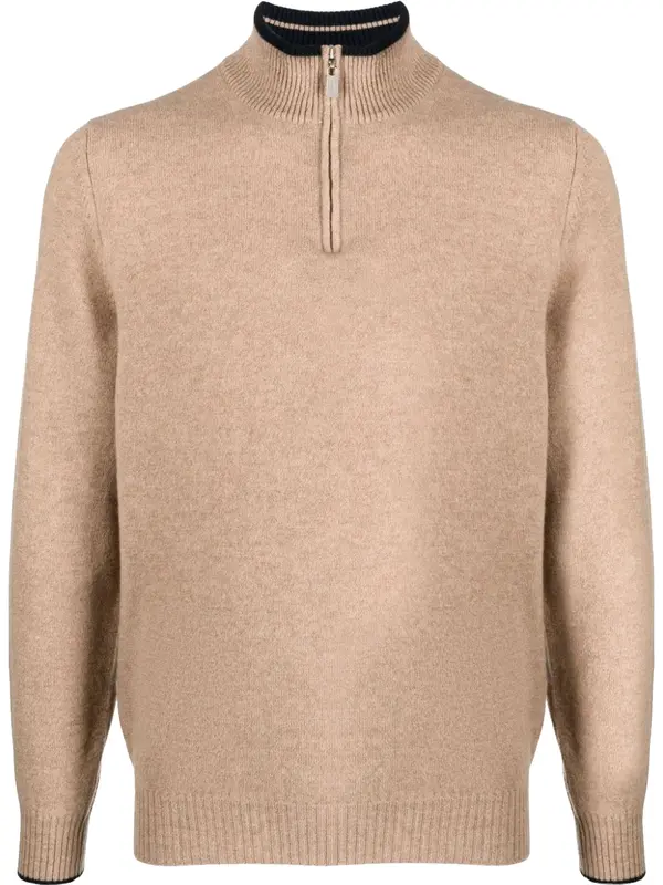 Fedeli Favonio Fine-knit Cashmere Jumper - Neutrals