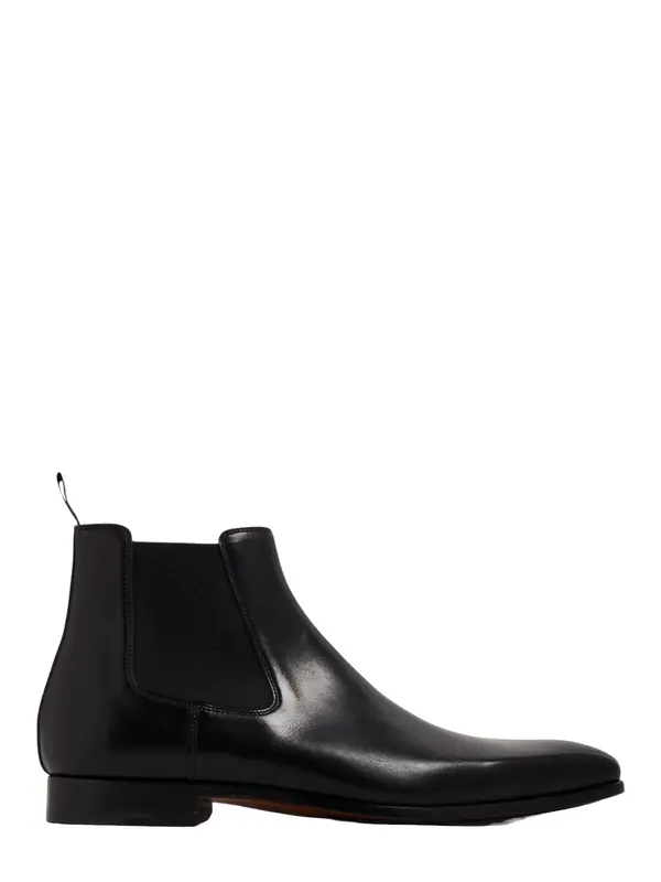 Magnanni Shaw Leather Boots - Black