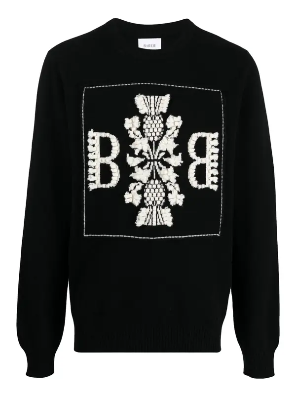 BARRIE 3d-knit Cashmere Jumper - Black