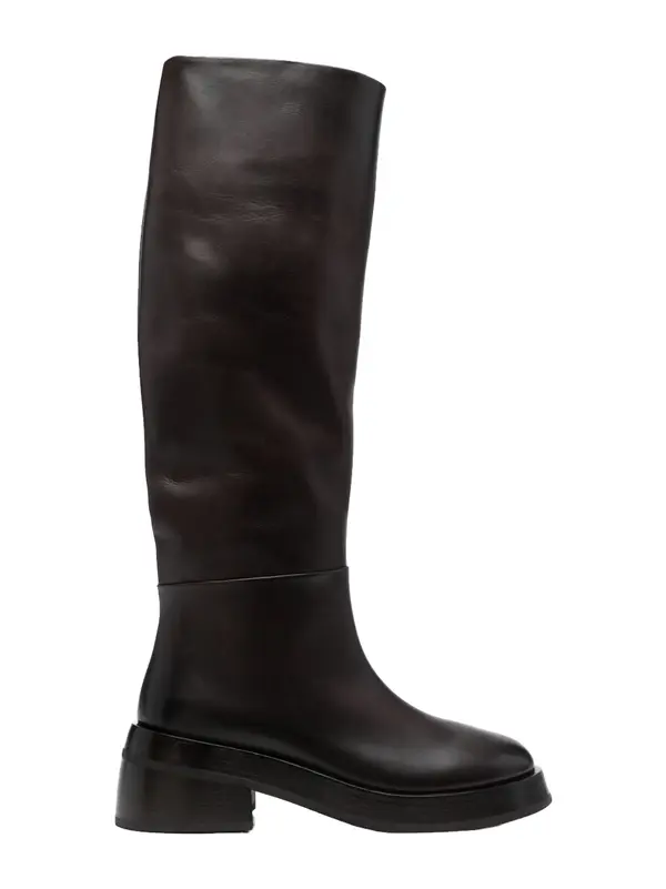 Marsèll 60mm Fondello Leather Knee-high Boots - Brown