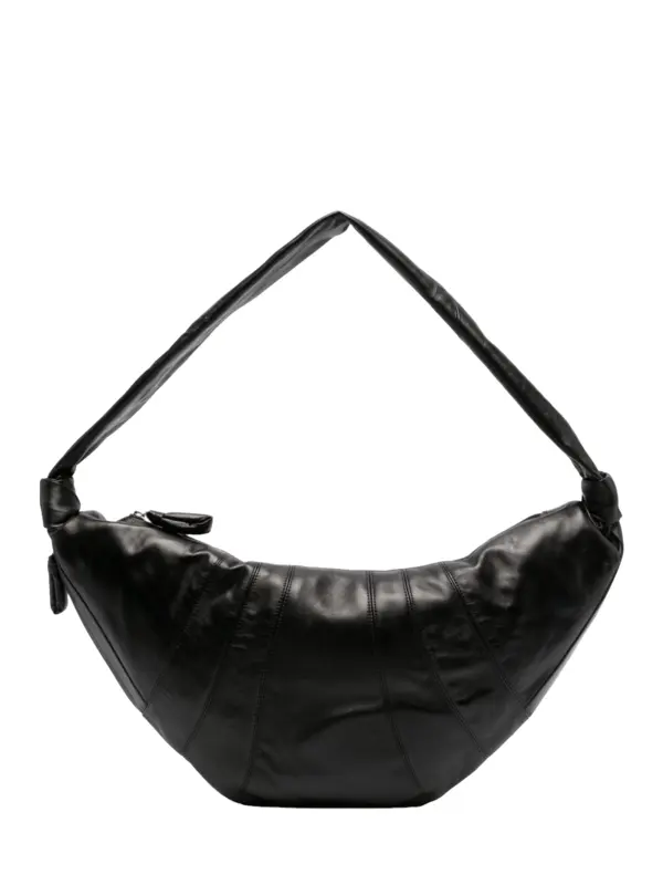 LEMAIRE Large Croissant Leather Shoulder Bag - Black