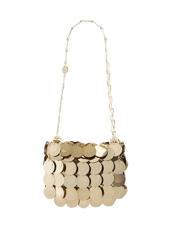 Rabanne Mini Sparkle Layered Bag - Gold