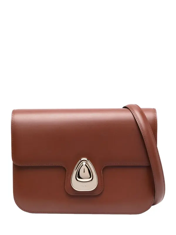 A.p.c. Astra Leather Shoulder Bag - Brown