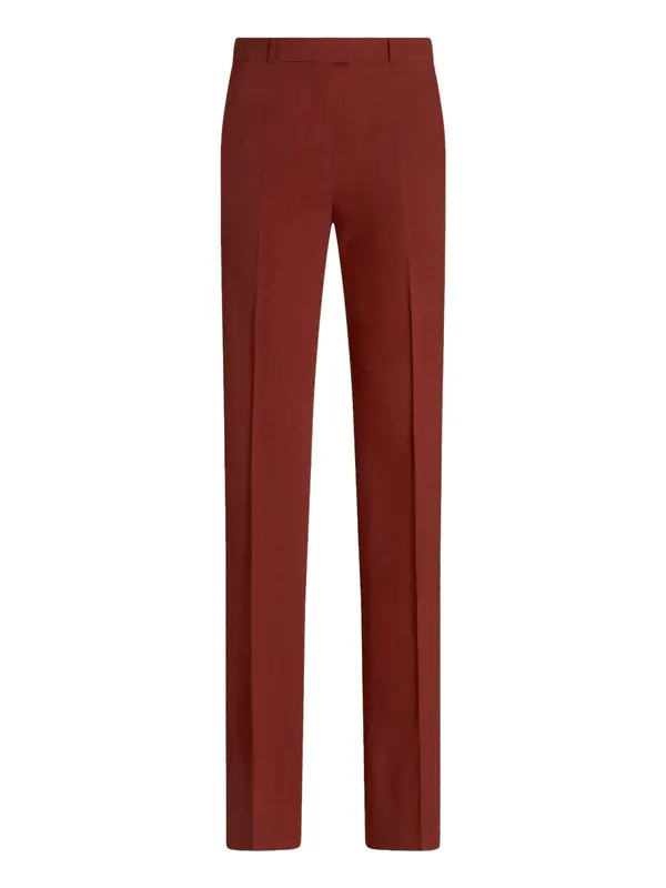Etro Jacquard Tailored Trousers - Red