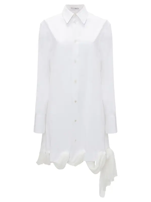 JW Anderson Loop-hem Shirt Dress - White
