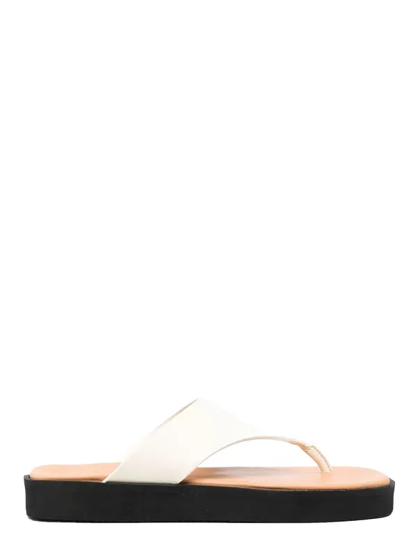 BY MALENE BIRGER Marisol Leather Sandals - Neutrals