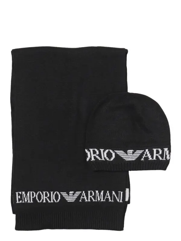 Emporio Armani Wool Blend 2-piece Set - Black