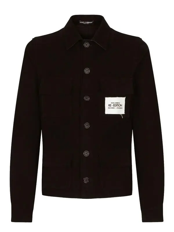 Dolce & Gabbana Button-up Stretch-cotton Shirt - Black