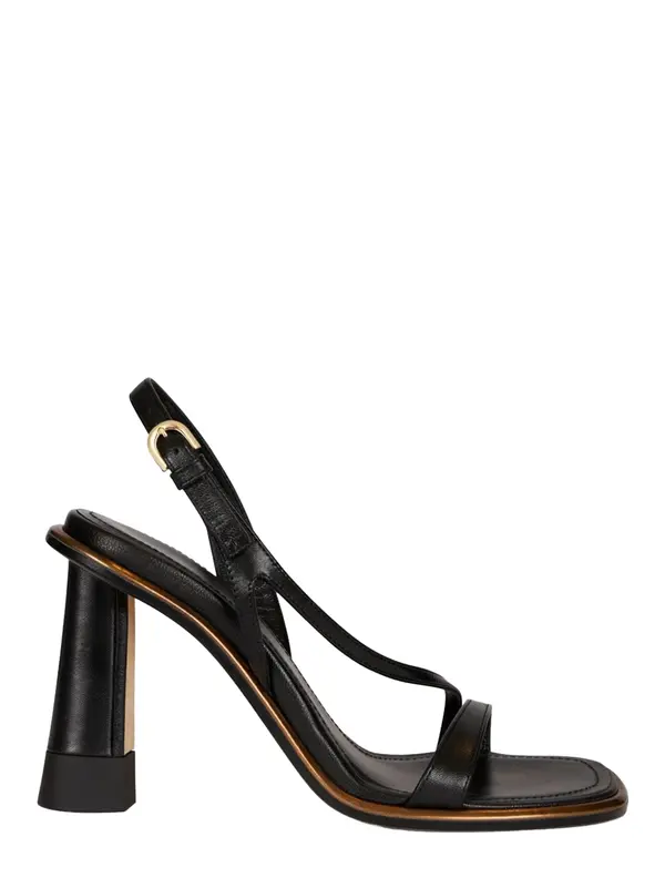 Etro Strappy Leather High Heel Sandals - Black