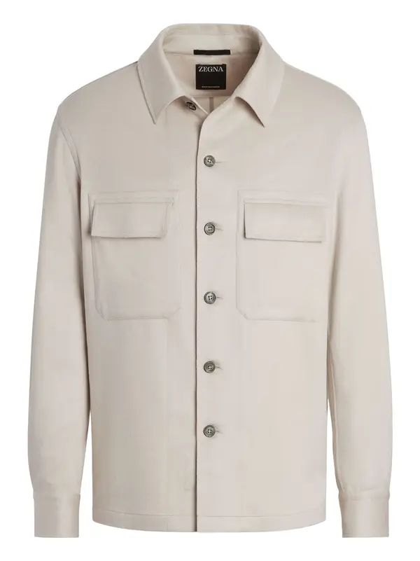 Zegna Alba Oasi Shirt Jacket - White
