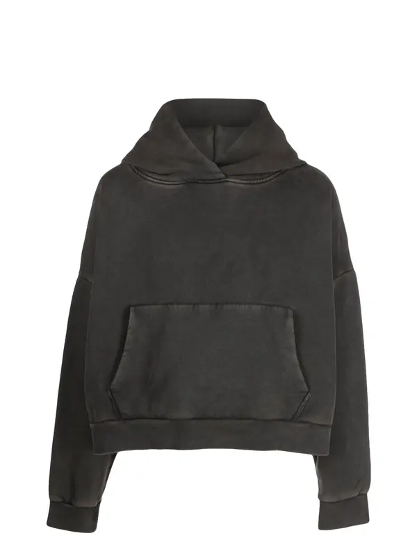 ENTIRE STUDIOS Washed Drop-shoulder Hoodie - Black