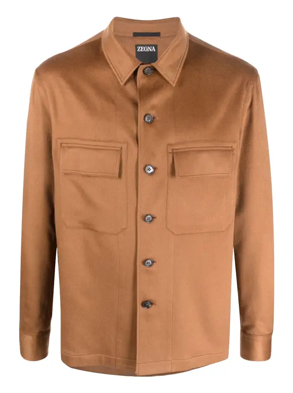 Zegna Alba Oasi Shirt Jacket - Brown