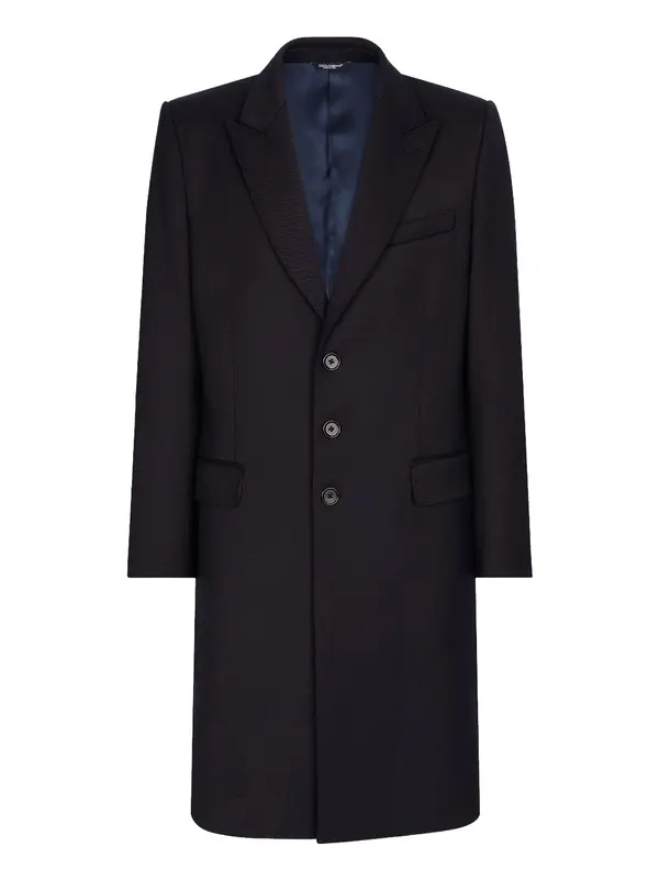 Dolce & Gabbana Peak-lapels Single-breasted Coat - Blue