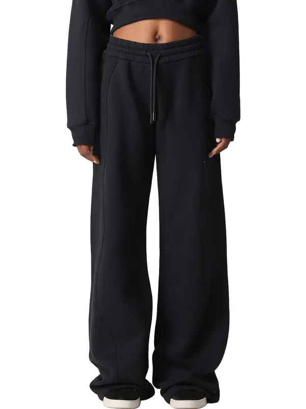 Off-White Wide Leg Pants - Black