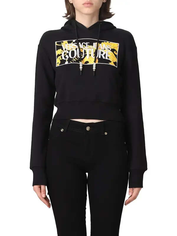 Versace Cotton Sweatshirt - Black