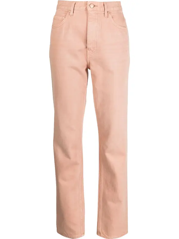 Ulla Johnson Mid-rise Straight-leg Jeans - Pink
