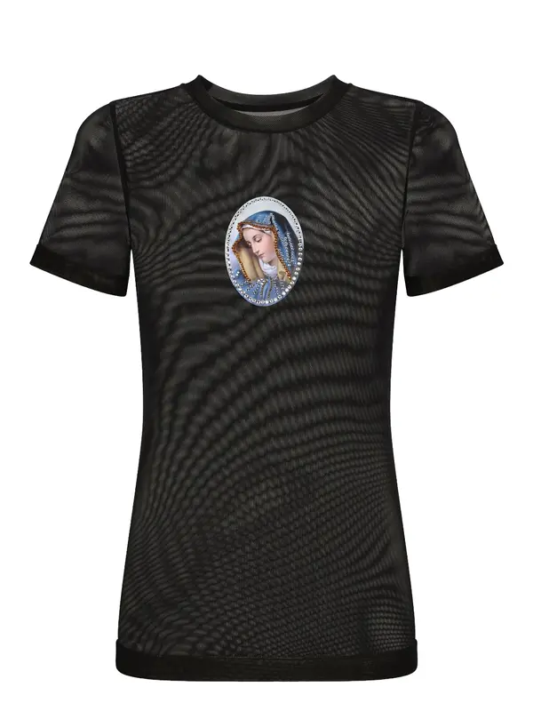Dolce & Gabbana 1998 Madonna Mesh T-shirt - Black