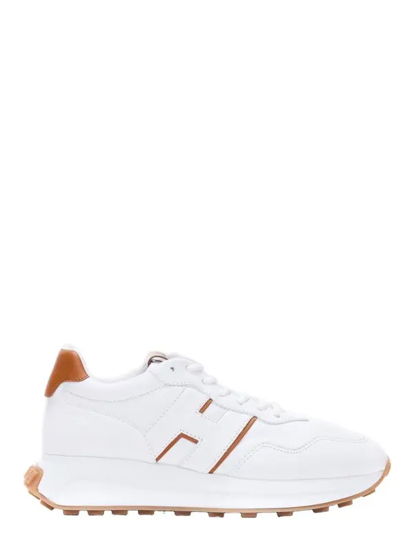 Hogan H641 Leather Low Top Sneakers - White