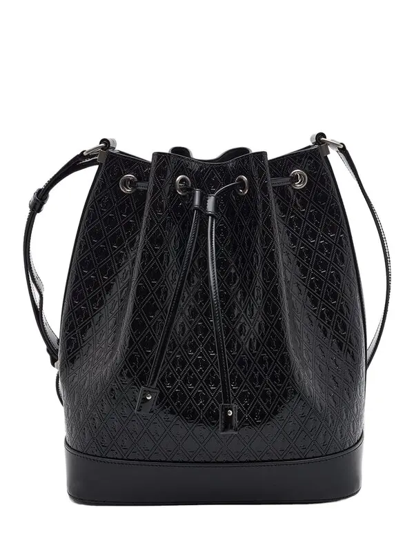 Saint Laurent Le Monogram Spazzolato Leather Bucket Bag - Nero