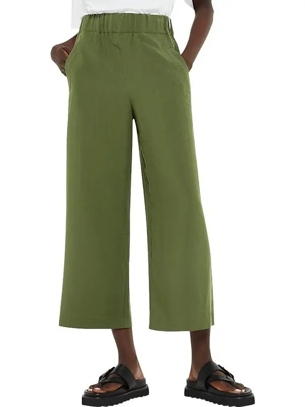 Whistles Jade Side Zip Pants - Khaki