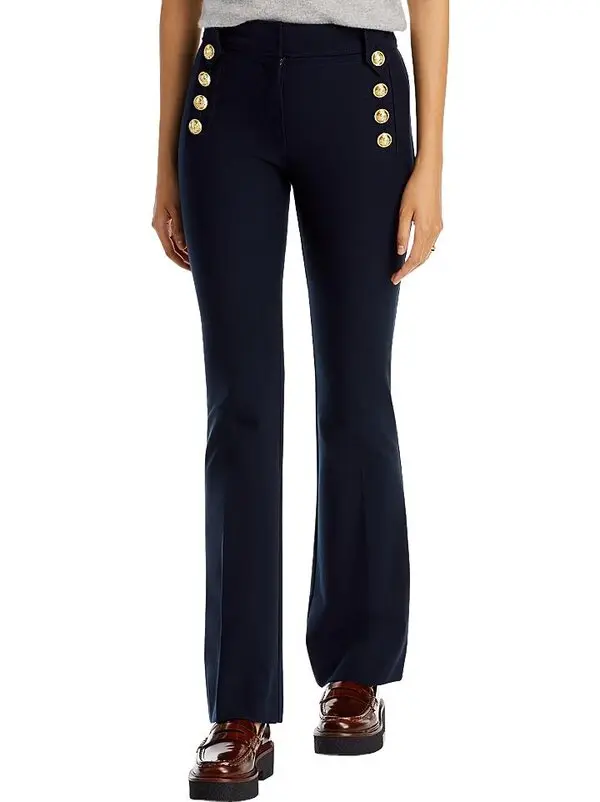 Derek Lam 10 Crosby Robertson Flare Hem Pants - Midnight