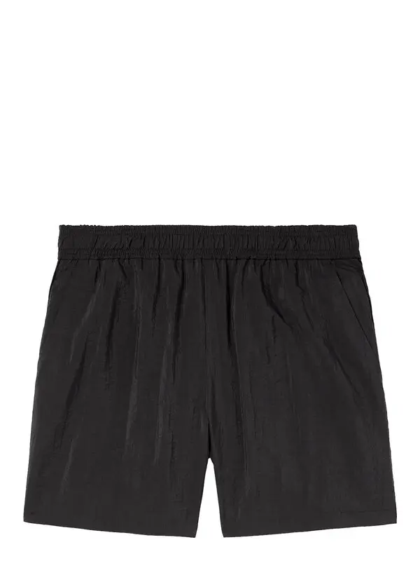 SSAM Straight-leg Silk-blend Shorts - Black