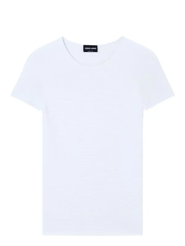 Giorgio Armani Links-stitch Viscose Jumper - White