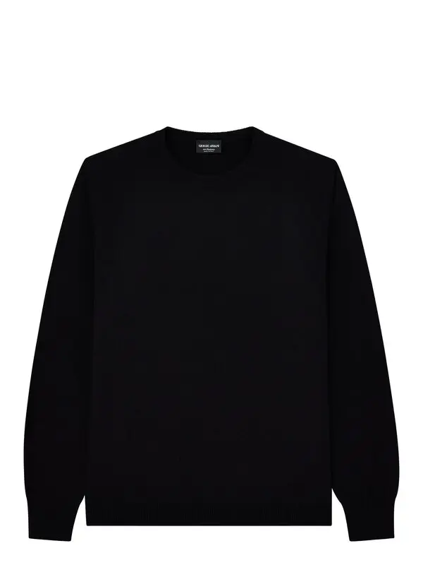 Giorgio Armani Cashmere Crew-neck Jumper - Black