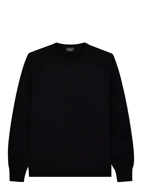 Giorgio Armani Cashmere Crew-neck Jumper - Black