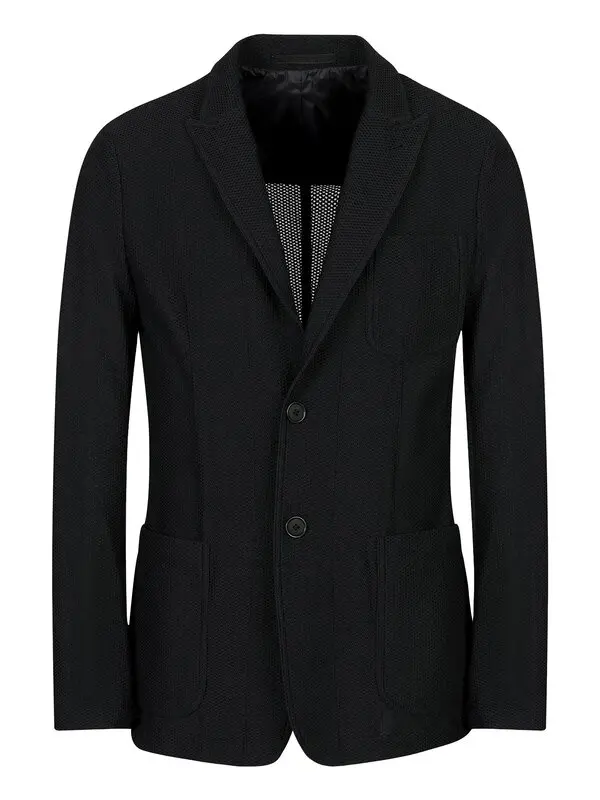 Giorgio Armani Icon Single-breasted Jacket - Black
