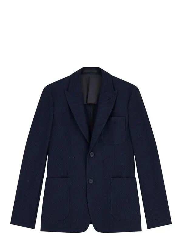 Giorgio Armani Icon Single-breasted Jacket - Navy Blue