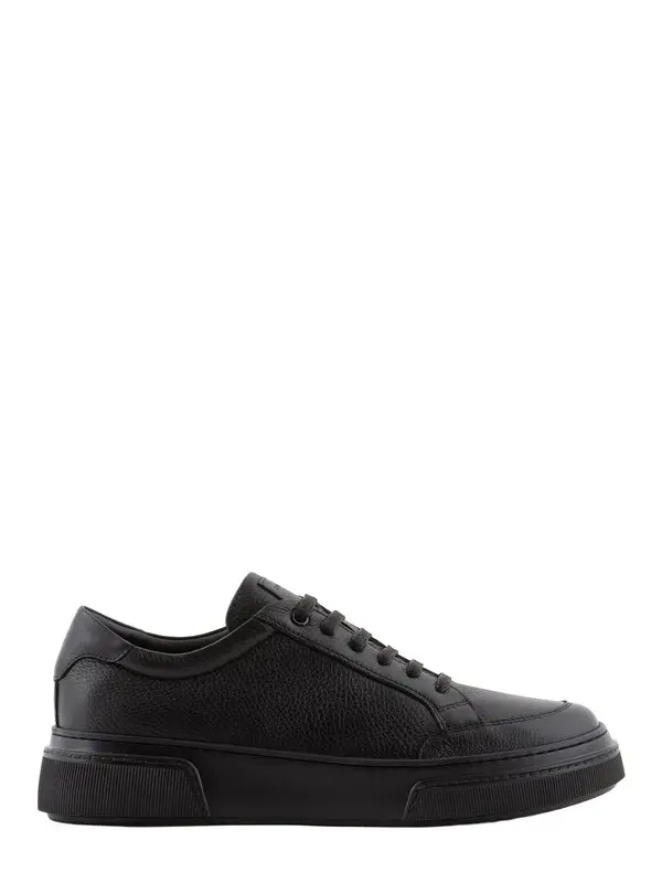 Giorgio Armani Deerskin Sneakers - Black