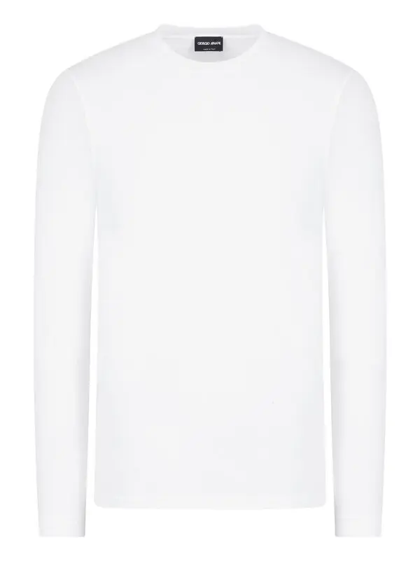 Giorgio Armani Stretch Viscose Jersey Jumper - White