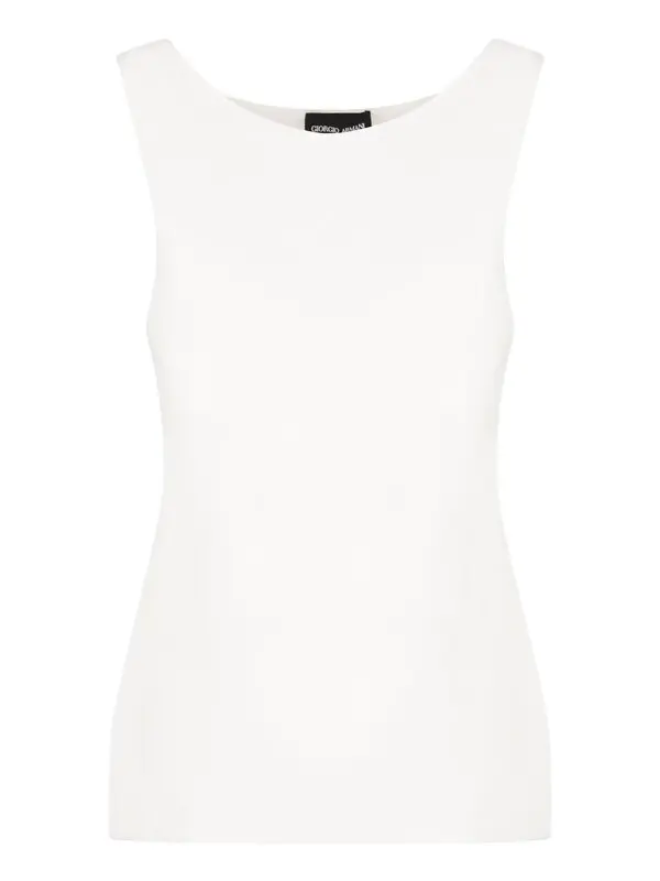 Giorgio Armani Pure Silk Top - White