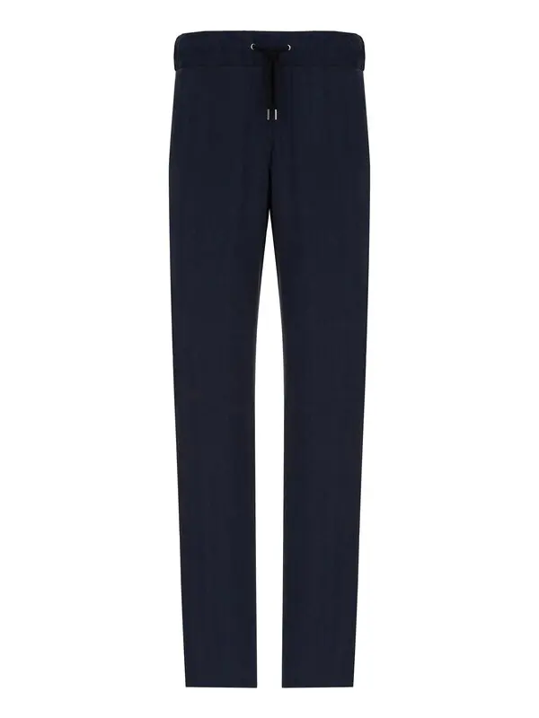 Giorgio Armani Icon Cupro Trousers - Blue