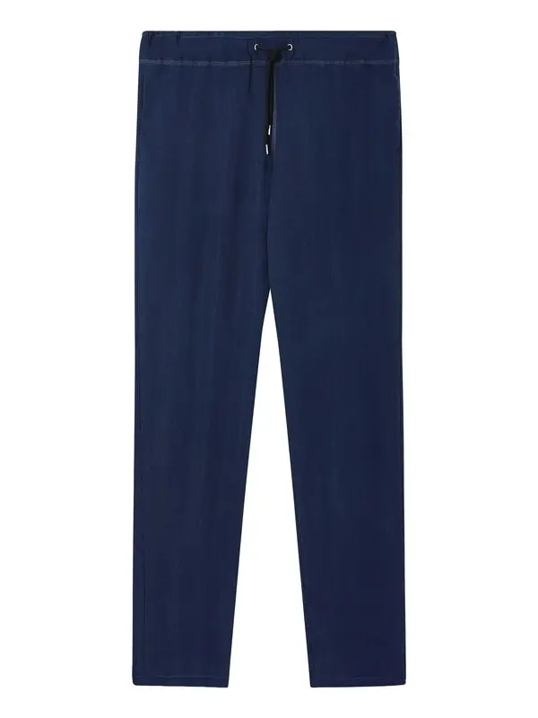 Giorgio Armani Icon Cupro Trousers - Blue