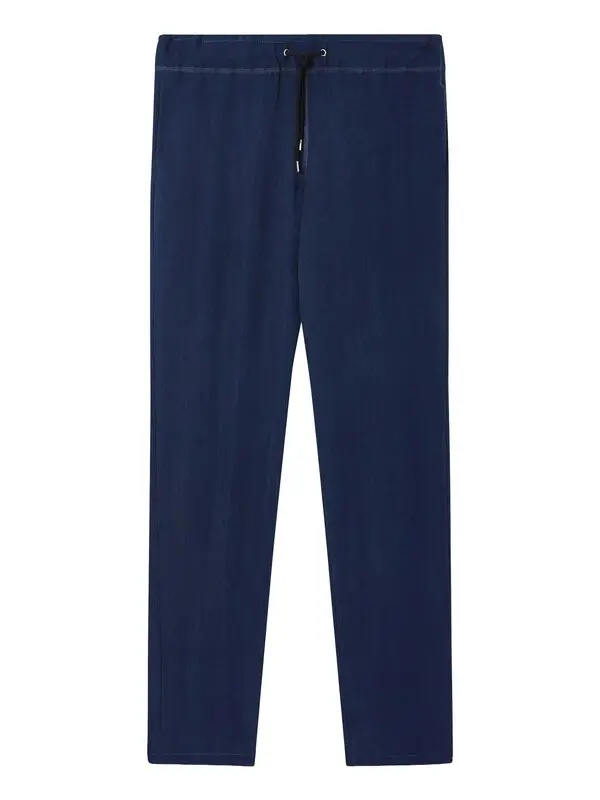 Giorgio Armani Icon Cupro Trousers - Navy Blue