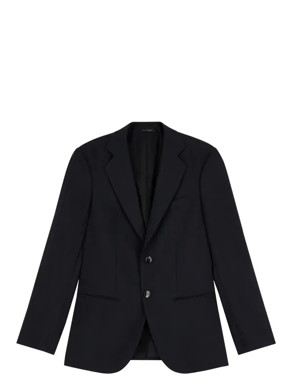 Giorgio Armani George Line Single-breasted Jacket In Cashmere - Black