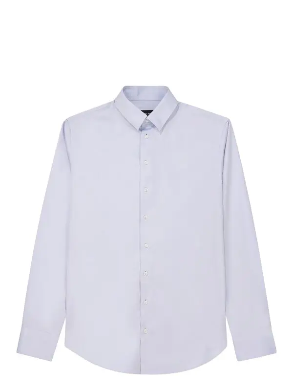 Giorgio Armani Cotton Twill Shirt - Light Blue