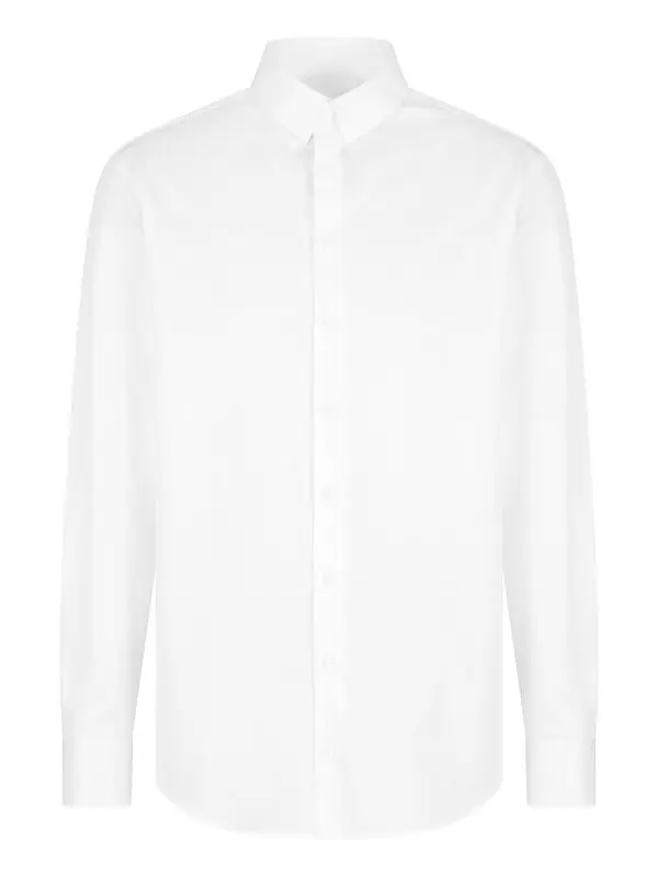 Giorgio Armani Cotton Twill Shirt - White