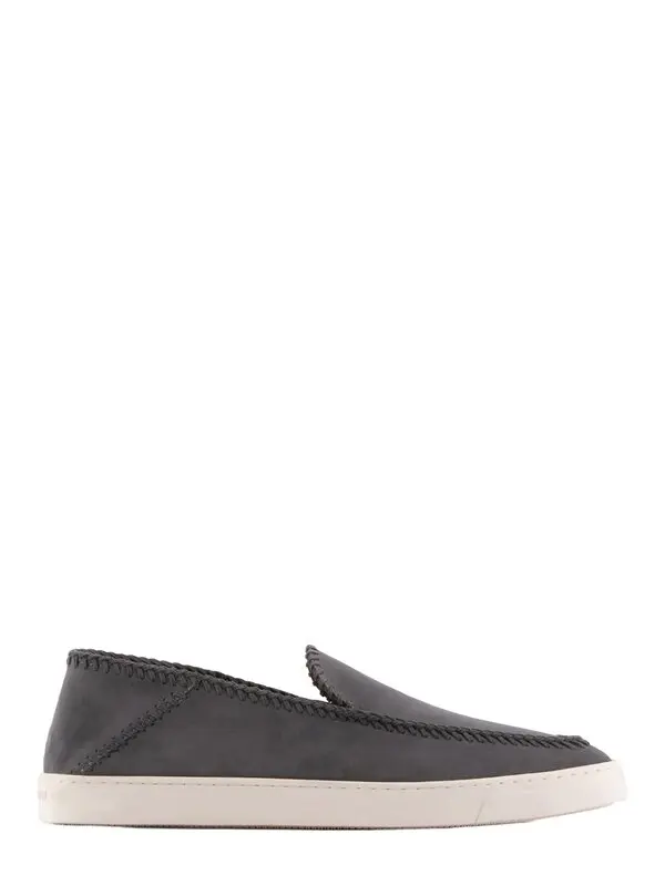 Giorgio Armani Galleria 3 Suede Slip-ons - Grey