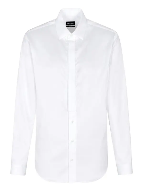 Giorgio Armani Regular-fit Cotton Shirt - White