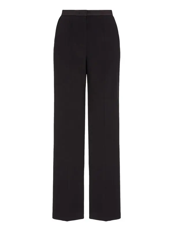 Giorgio Armani Stretch Viscose-cady Trousers - Patterned