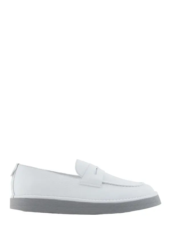 Giorgio Armani Deerskin Loafers - White